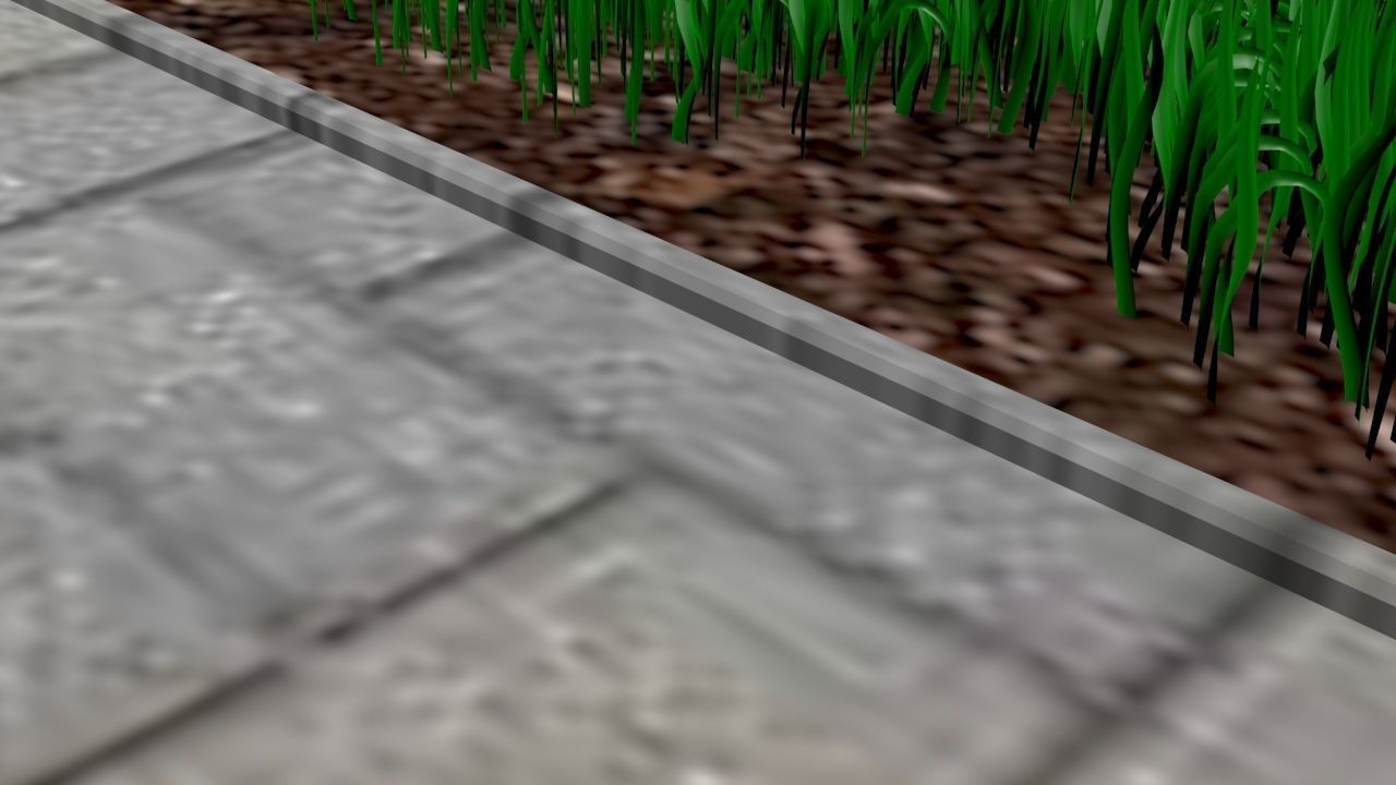 Walk Path With Grasses 3D model | CGTrader