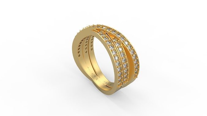 Cocktail Ring 102 3D model 3D printable | CGTrader