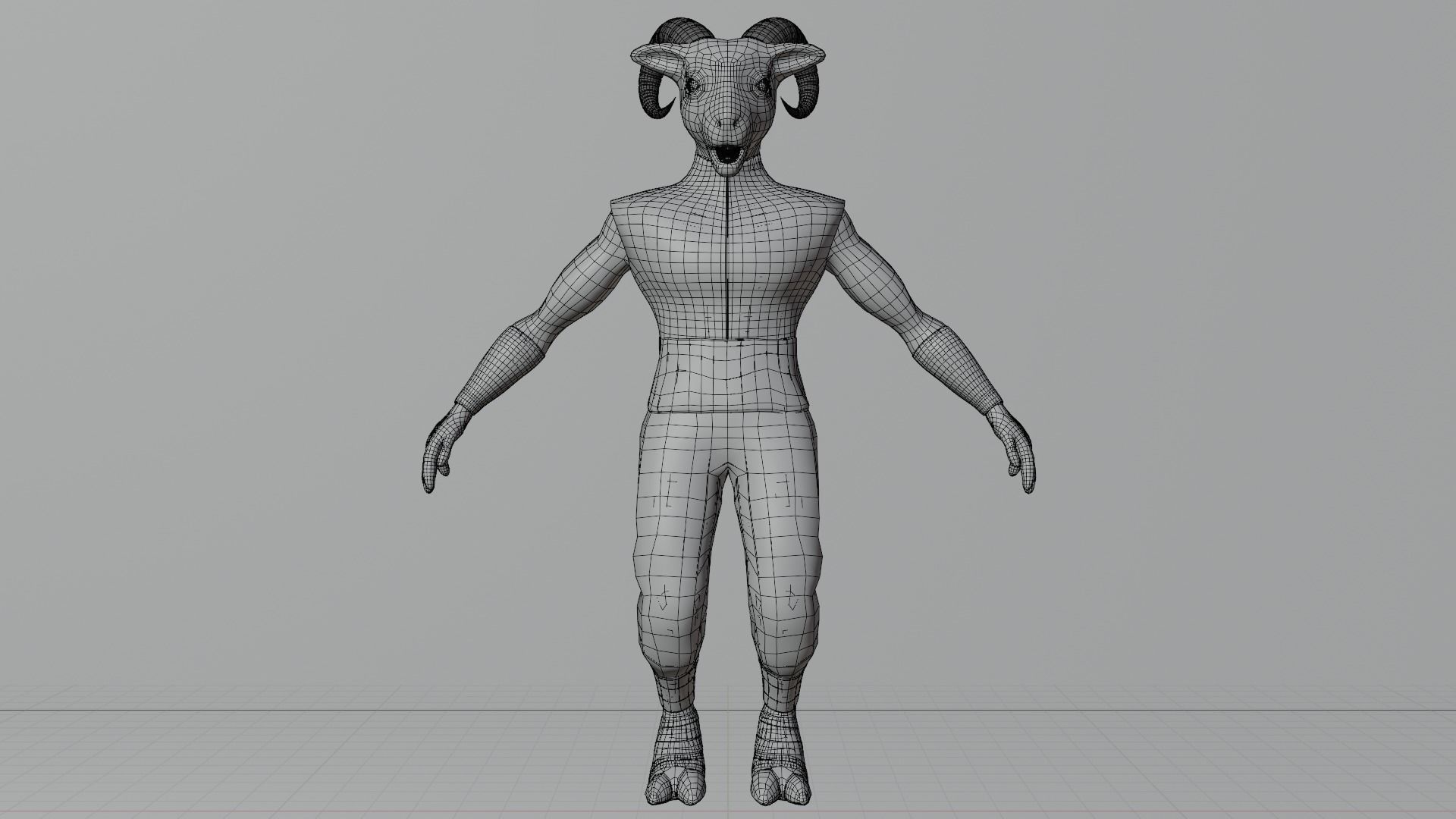 3D model Goat Monster Game asset - lowpoly 3D VR / AR / low-poly | CGTrader