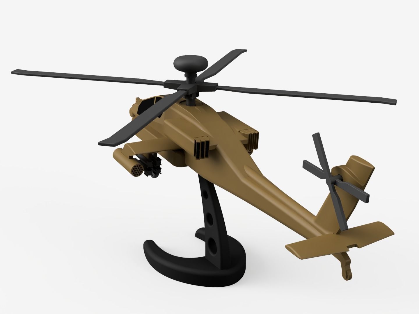 AH-64D Apache Longbow 3D model 3D printable | CGTrader