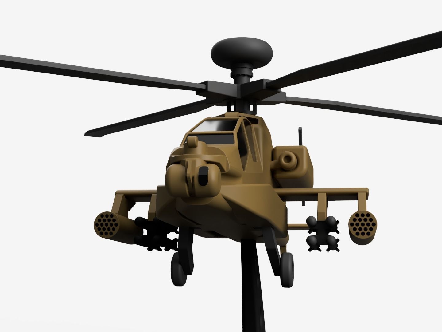 AH-64D Apache Longbow 3D model 3D printable | CGTrader
