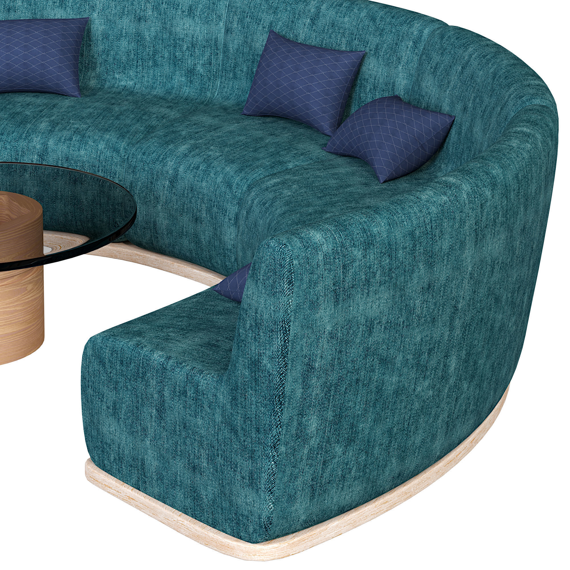 Sofa Curved 3D model | CGTrader