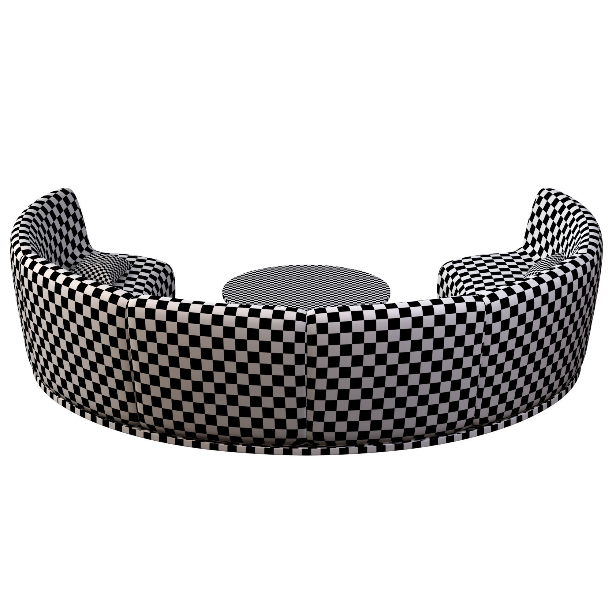 Sofa Curved 3D model | CGTrader