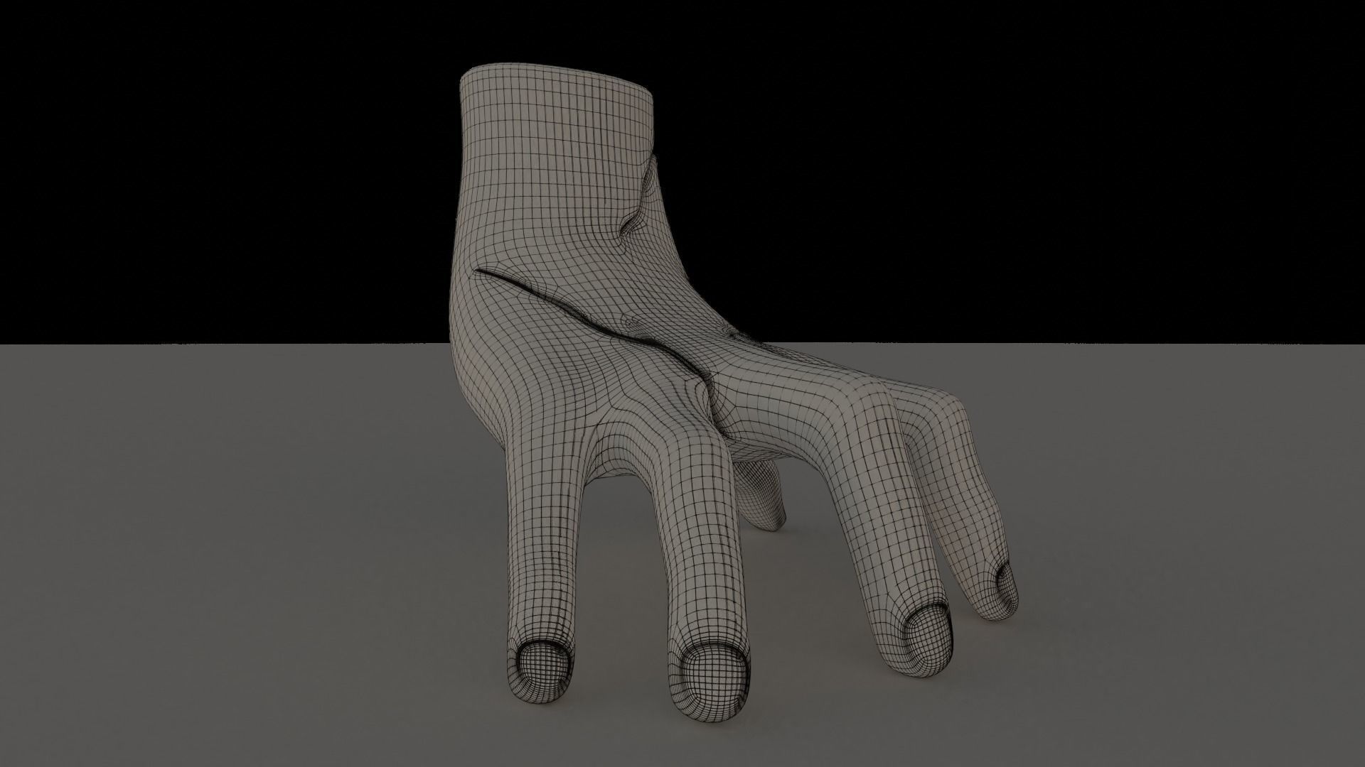 3D model THING from the 2022 Netflix series Wendesday Low poly 3d model ...