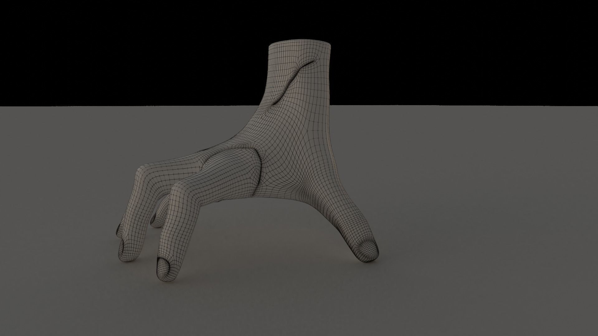 3D model THING from the 2022 Netflix series Wendesday Low poly 3d model ...