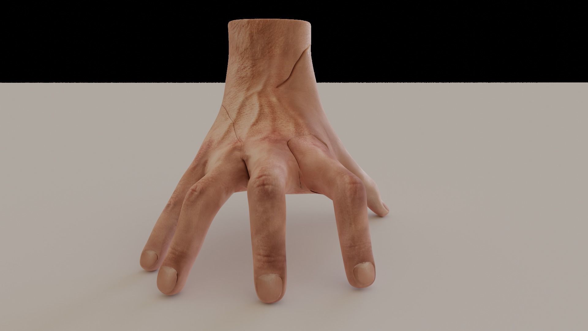 3D model THING from the 2022 Netflix series Wendesday Low poly 3d model ...