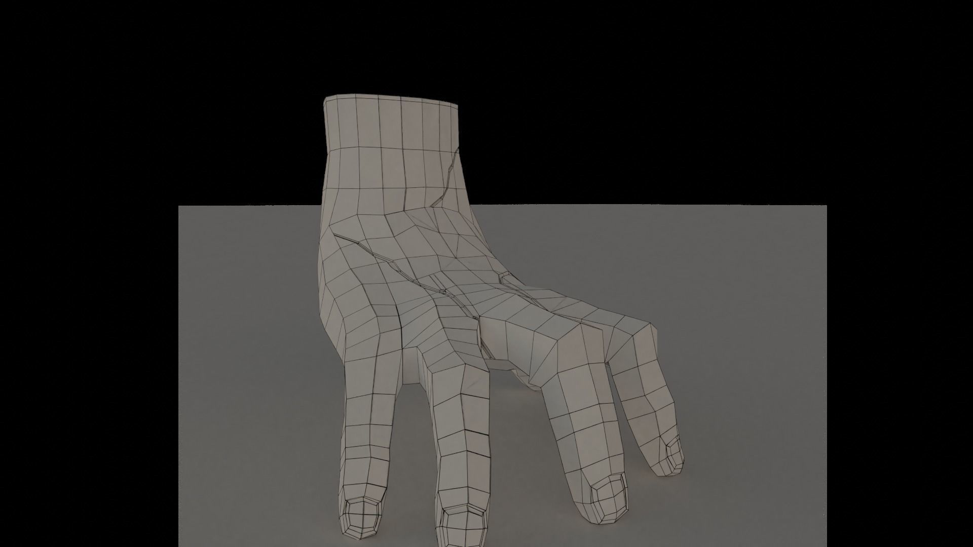 3D model THING from the 2022 Netflix series Wendesday Low poly 3d model ...