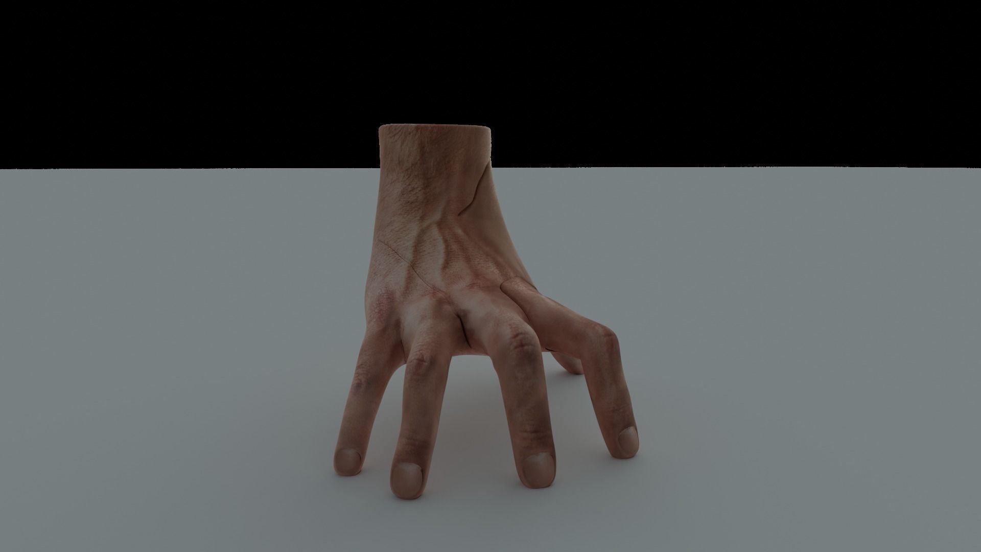 3D model THING from the 2022 Netflix series Wendesday Low poly 3d model ...