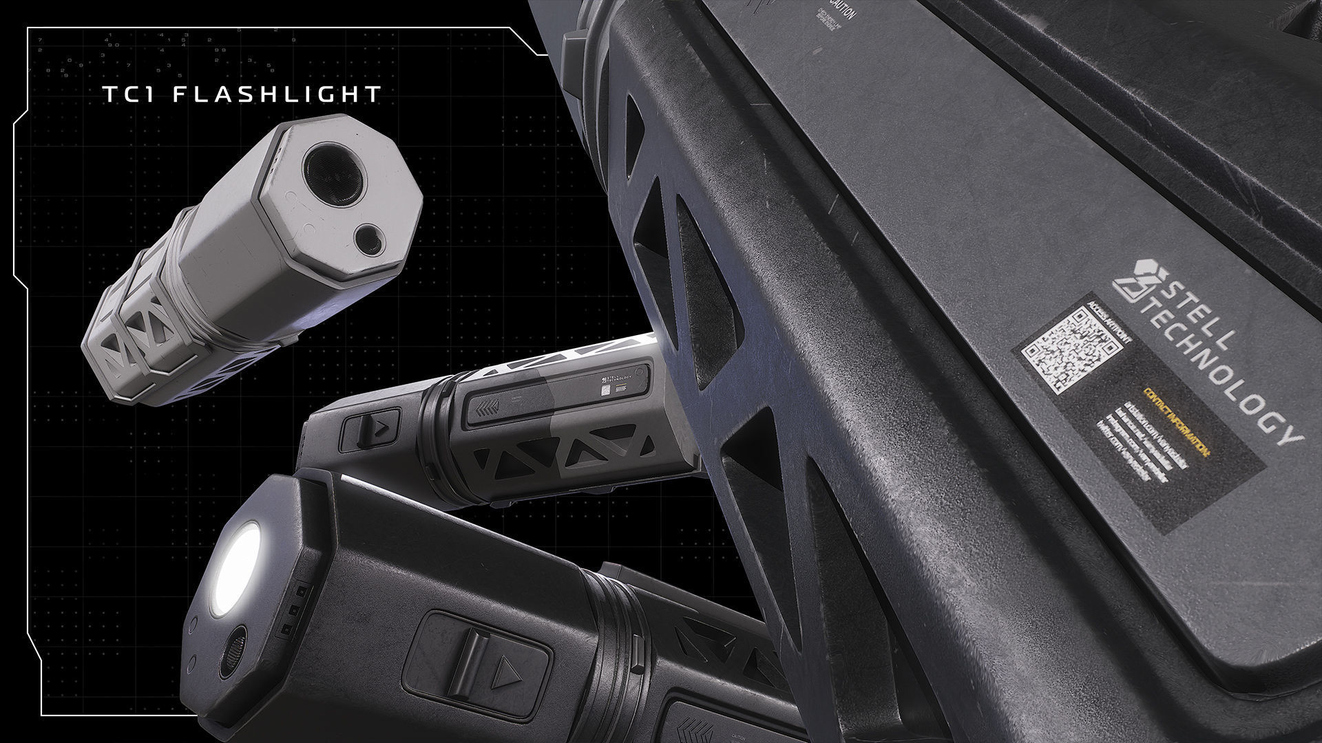 3D model TC1 FLASHLIGHT STELL TECH VR / AR / low-poly | CGTrader