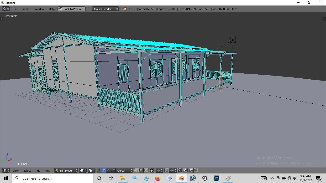 Rumah kayu panggung 003-004 3D model | CGTrader