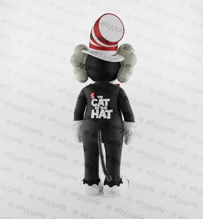 Kaws The Cat in the Hat for Print 3D model 3D printable | CGTrader