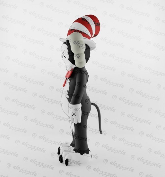 Kaws The Cat in the Hat for Print 3D model 3D printable | CGTrader