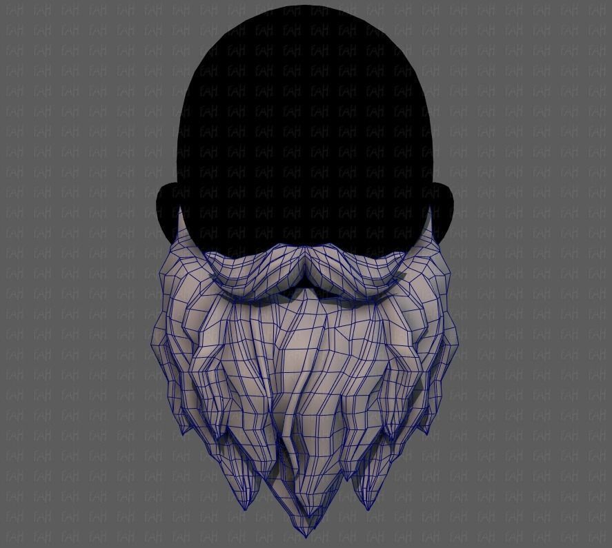 3D model Beard V30 VR / AR / low-poly | CGTrader
