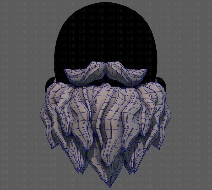 3D model Beard V30 VR / AR / low-poly | CGTrader
