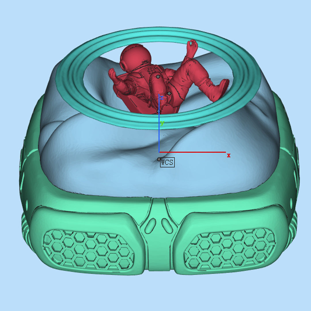 ASTRONAUT KEYBOARD CAP 3D model 3D printable | CGTrader