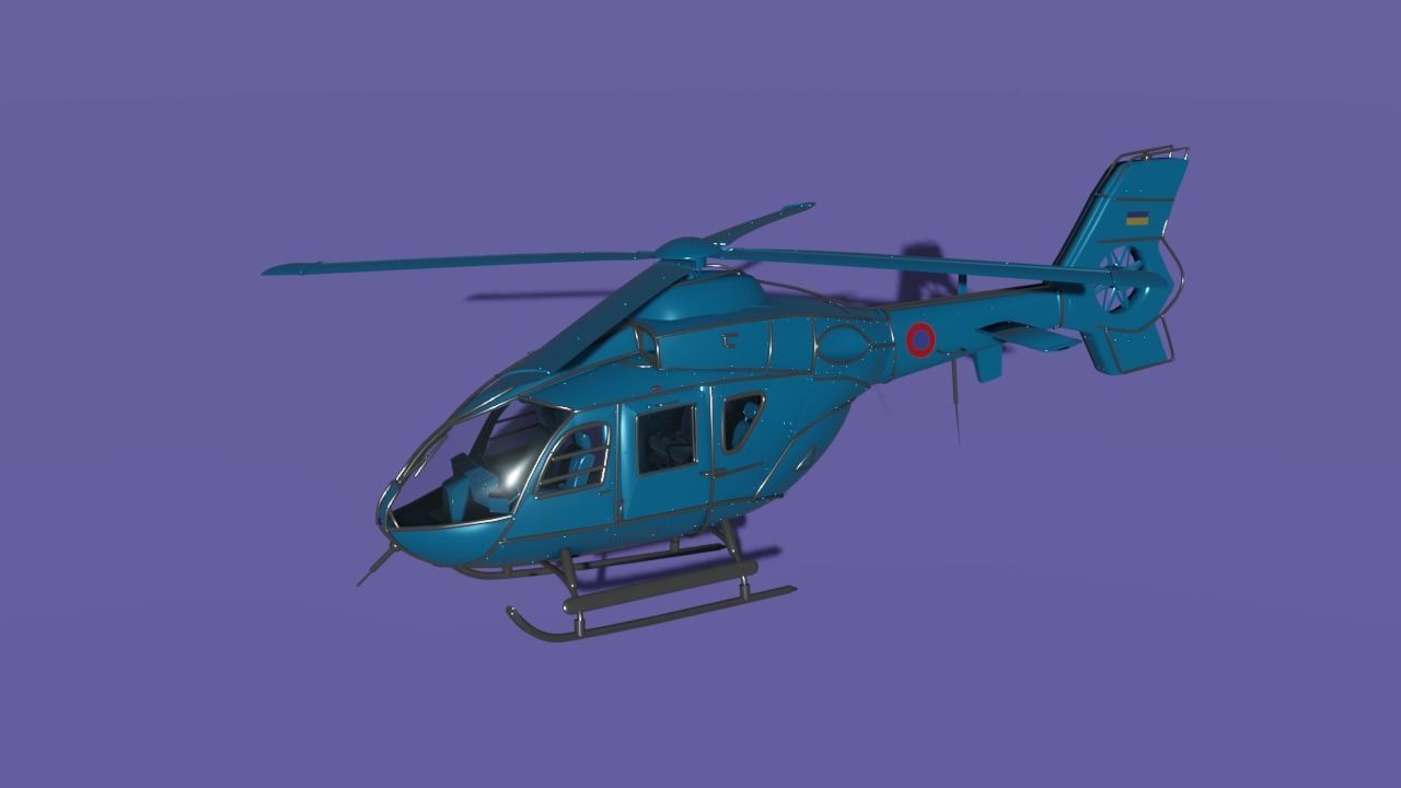 Chopper helicopter 3D model | CGTrader
