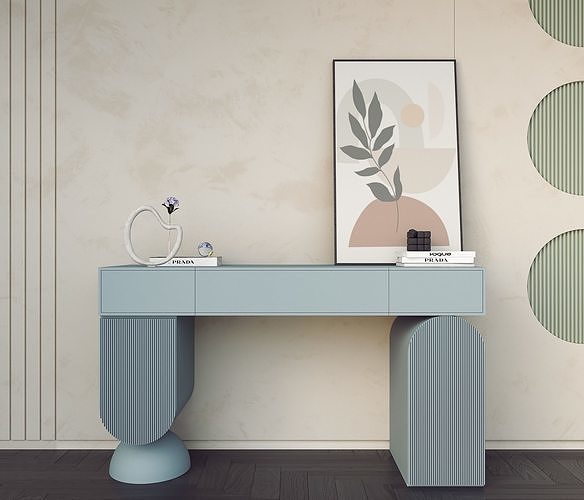 console modern table free 3D model | CGTrader