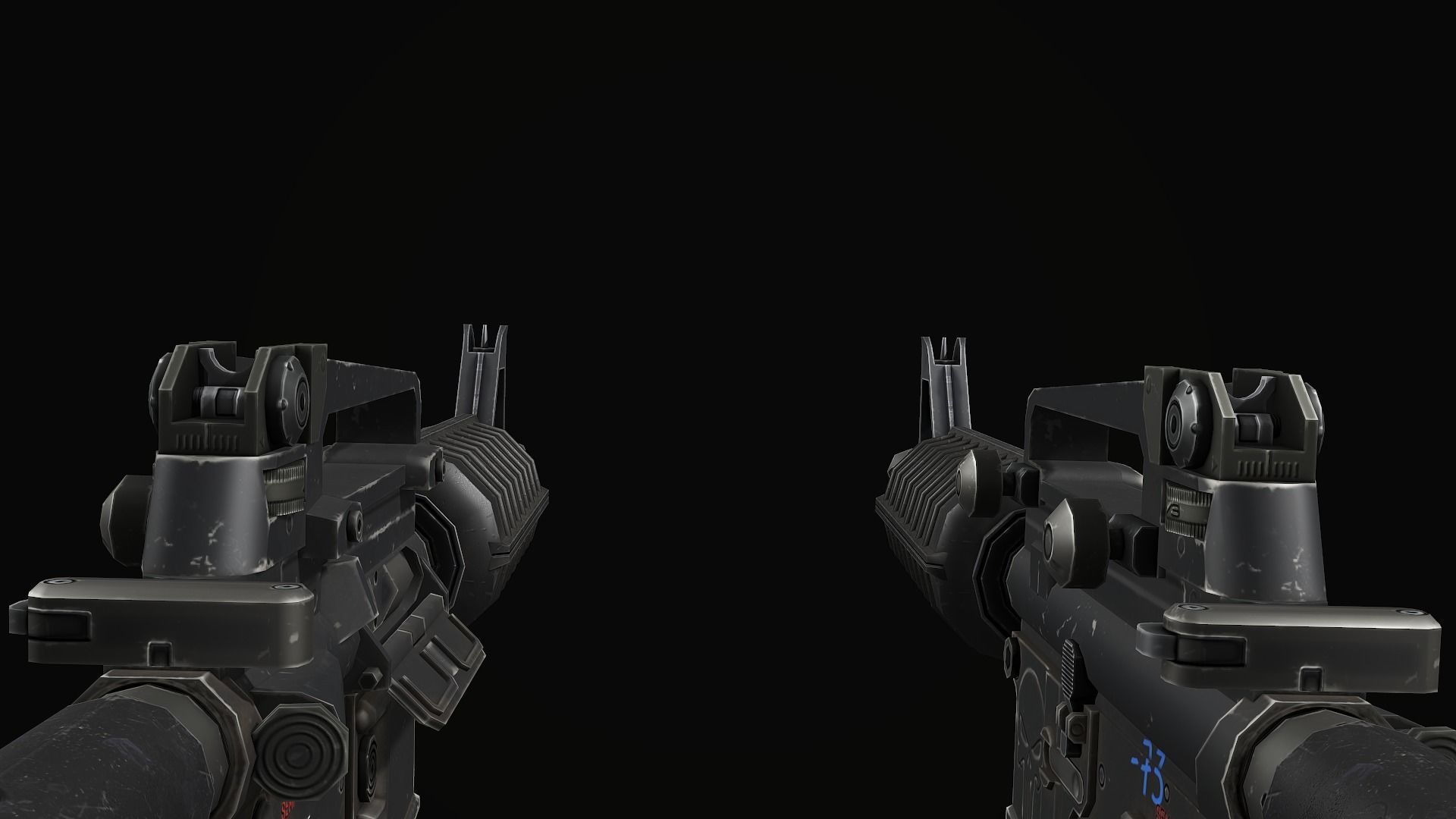 3D model M4A1 - PBR Low Poly ar rifle VR / AR / low-poly | CGTrader