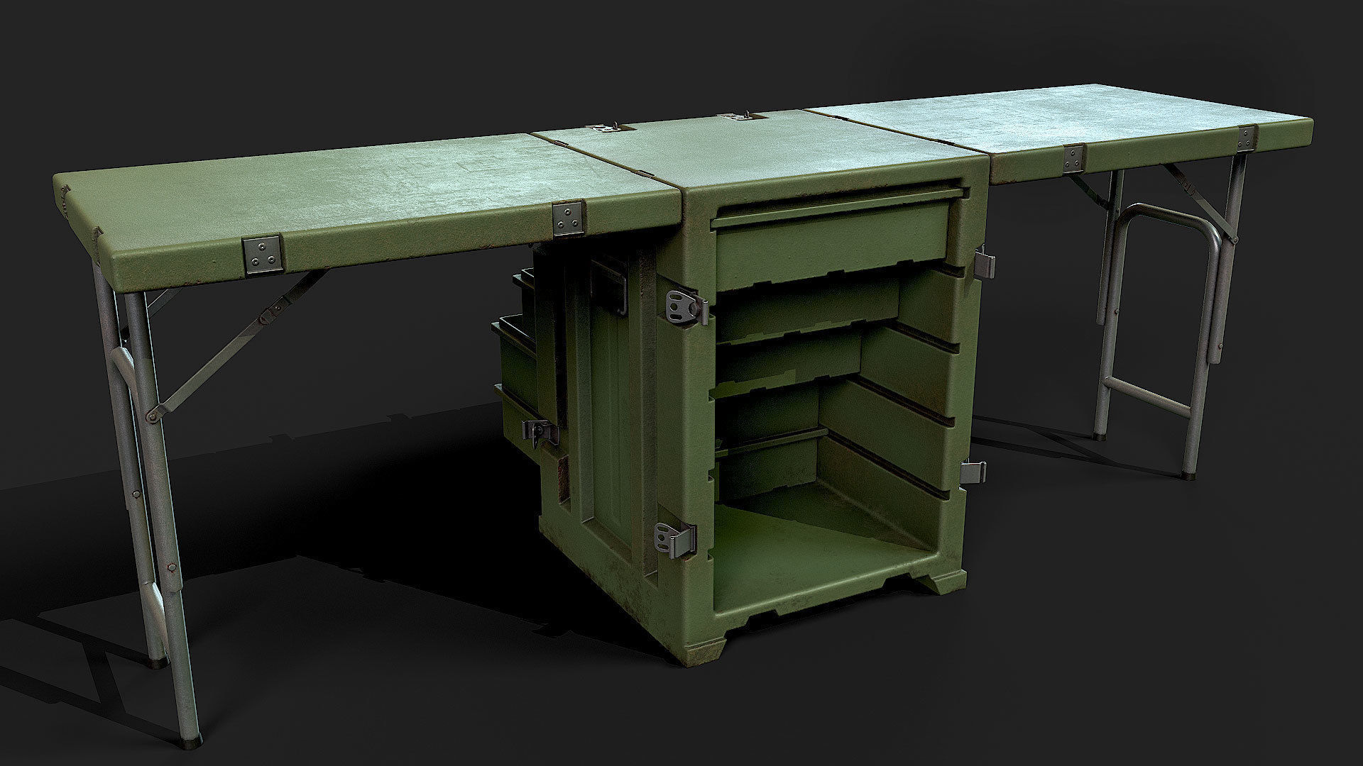 3D model Military Desk VR / AR / low-poly | CGTrader