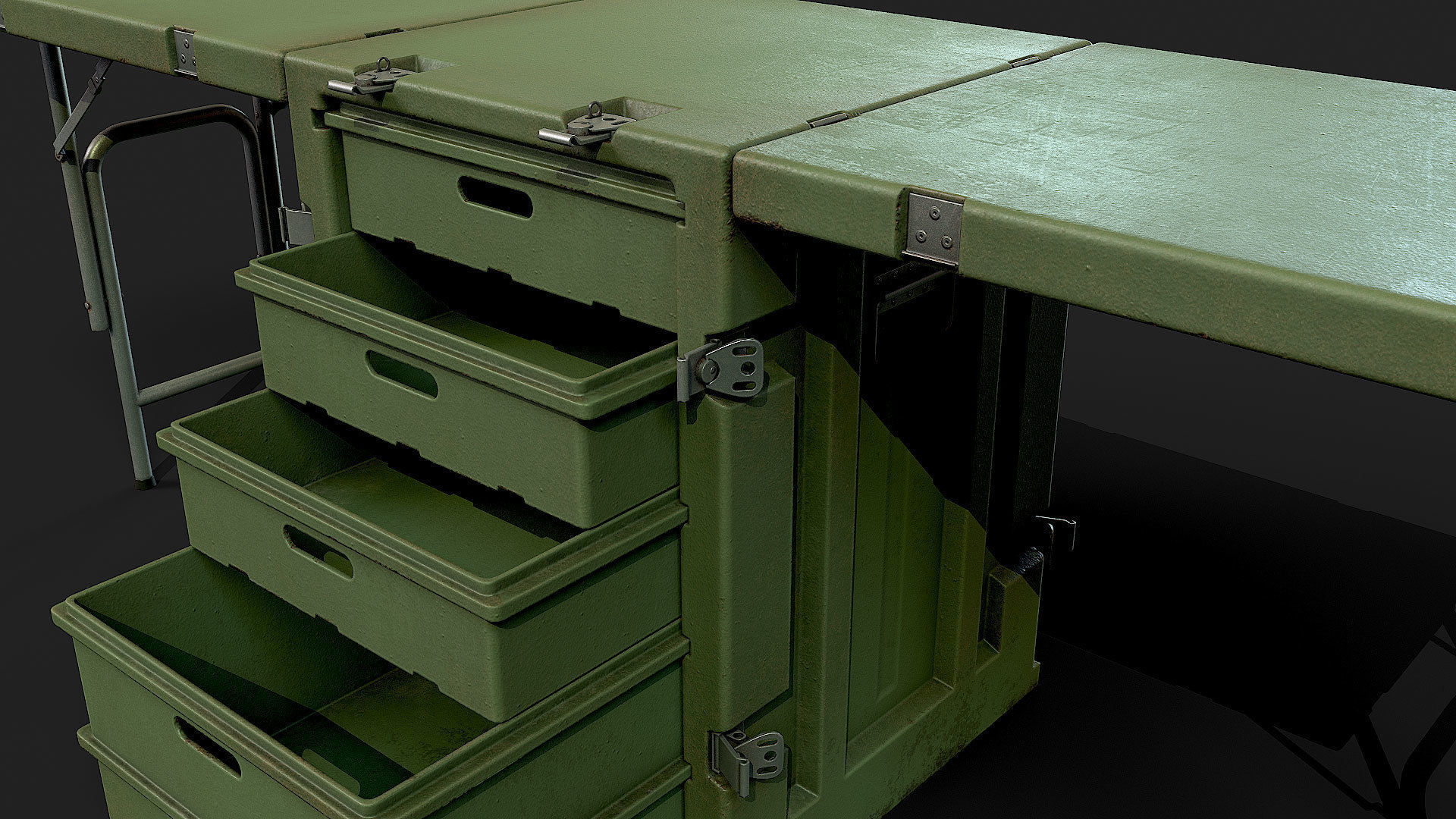 3D model Military Desk VR / AR / low-poly | CGTrader