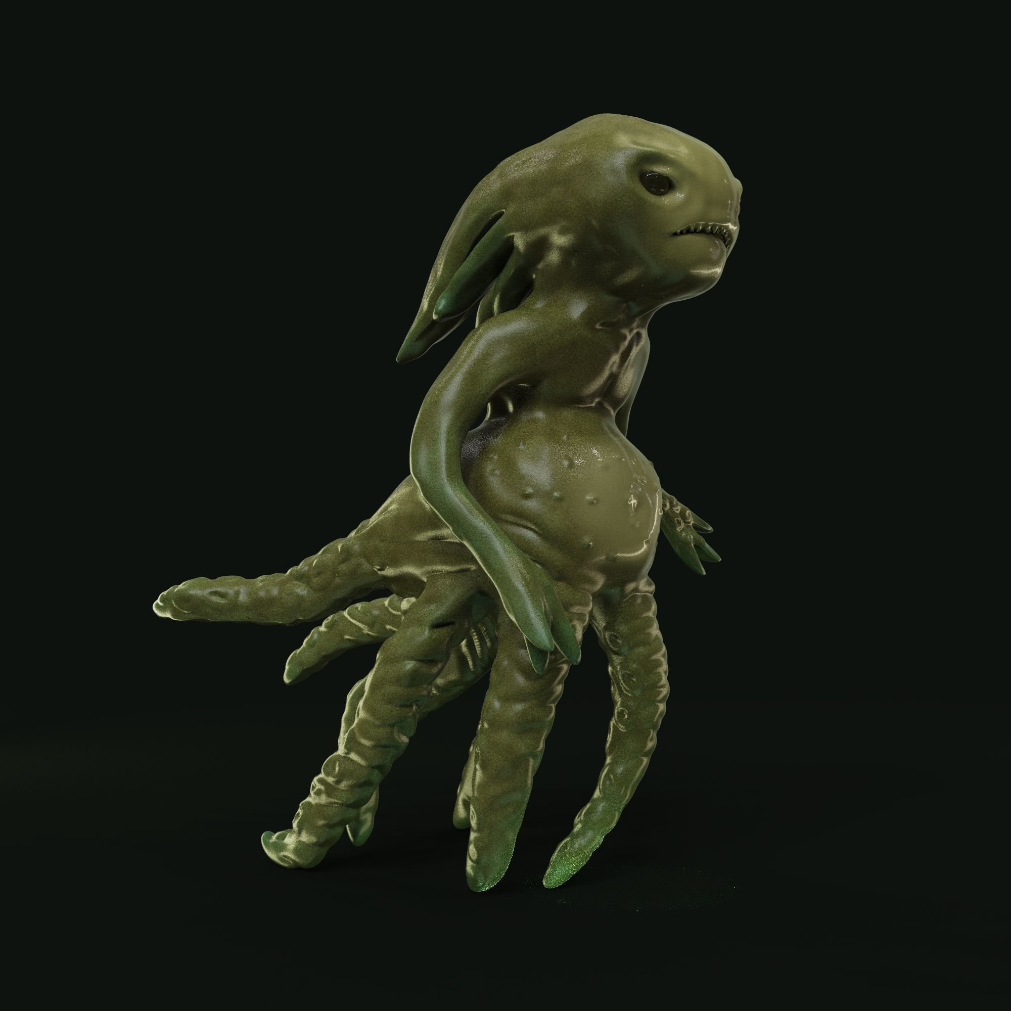 GRINDYLOW - SEA CREATURE - HARRY POTTER - MERMAID - DEMON 3D model 3D ...