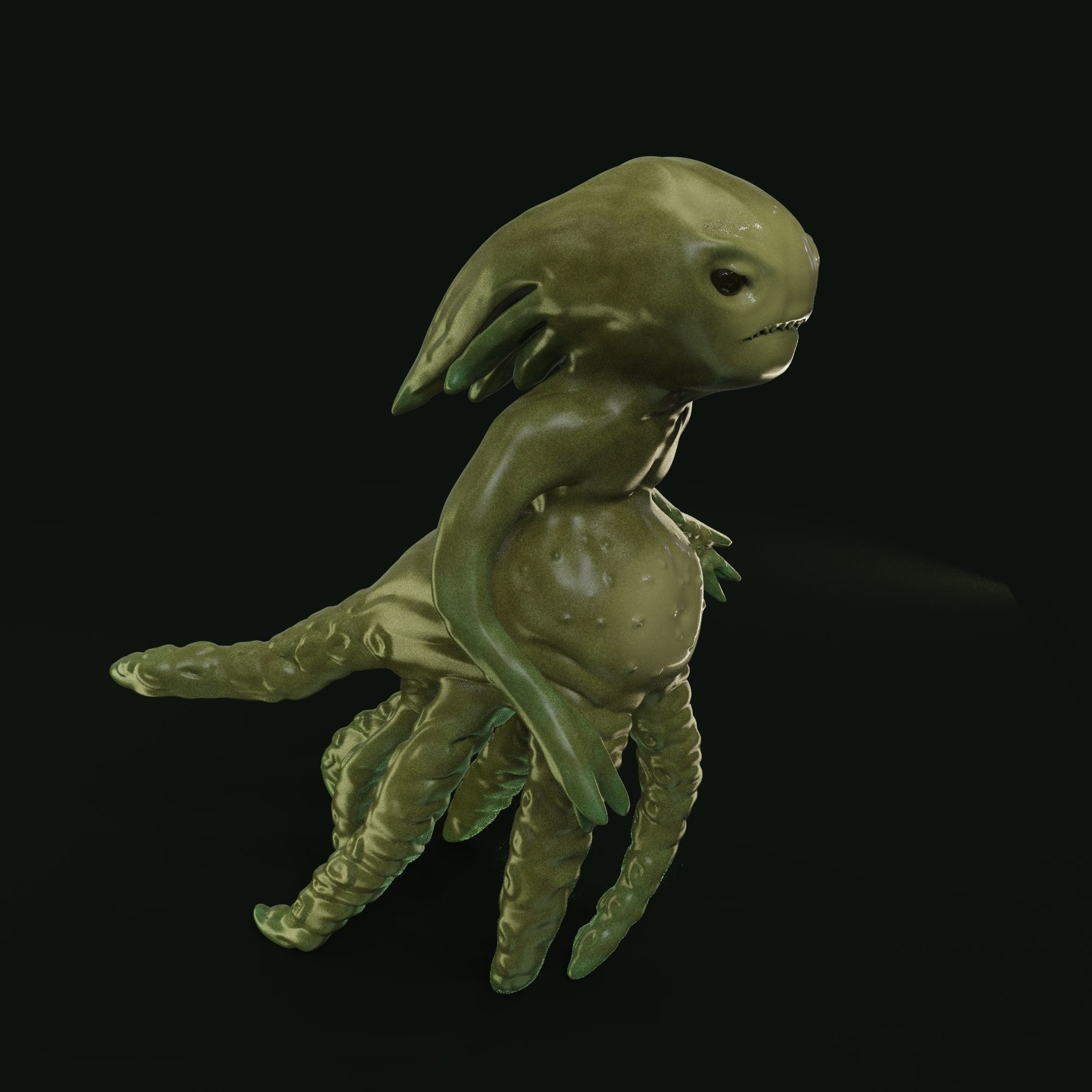 GRINDYLOW - SEA CREATURE - HARRY POTTER - MERMAID - DEMON 3D model 3D ...