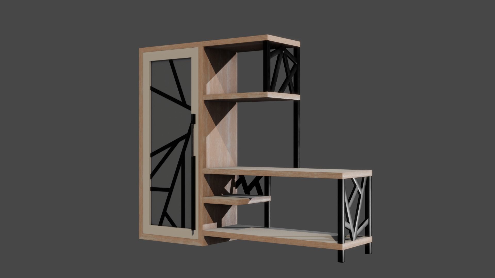 3D model Study Table and Wardobe VR / AR / low-poly | CGTrader