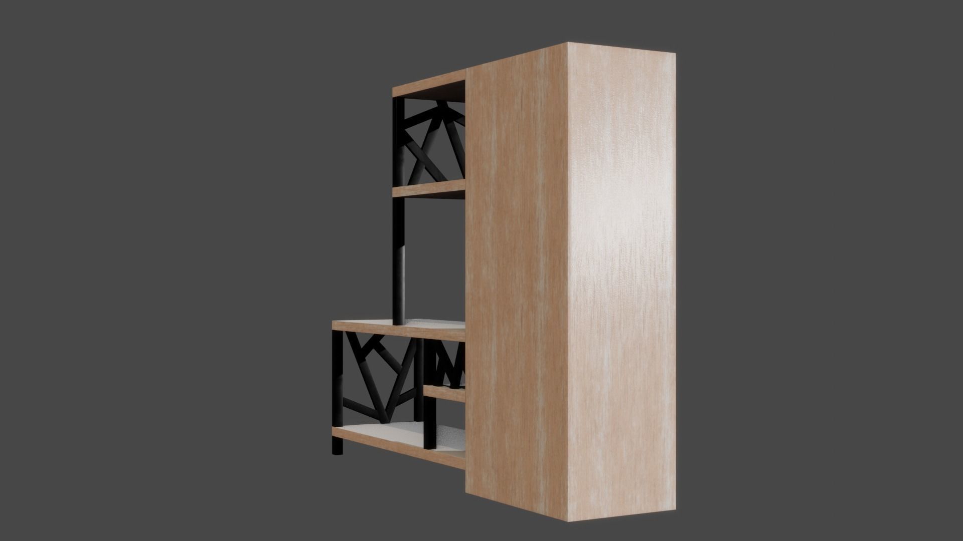 3D model Study Table and Wardobe VR / AR / low-poly | CGTrader