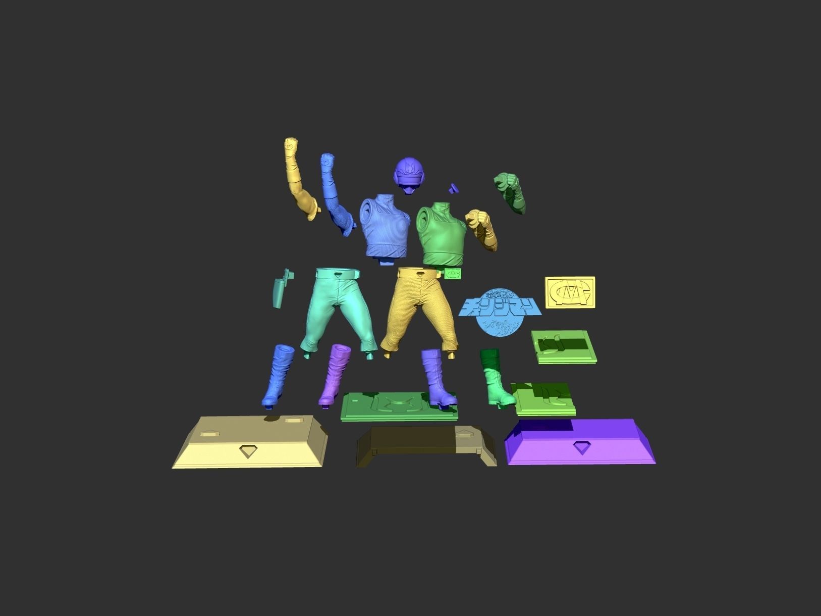 Dengeki Sentai Changeman - Change Dragon 3D model 3D printable | CGTrader