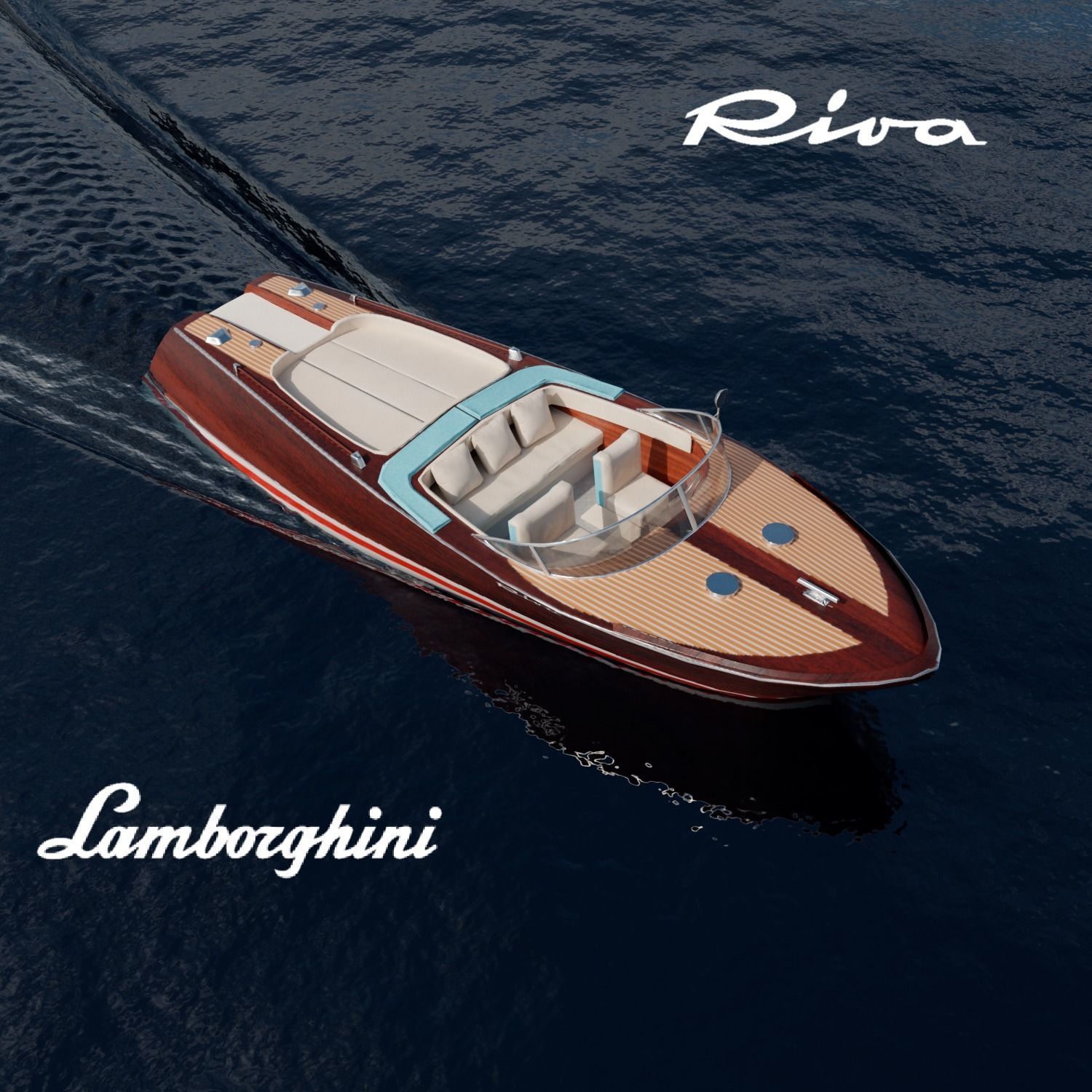 3D model Riva Aquarama Lamborghini model VR / AR / low-poly | CGTrader