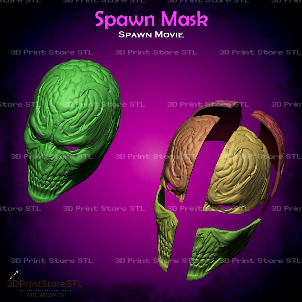 Spawn Mask Cosplay Spawn Movie - STL File 3D model 3D printable | CGTrader