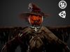 3D model Scarecrow Skeleton VR / AR / low-poly rigged | CGTrader
