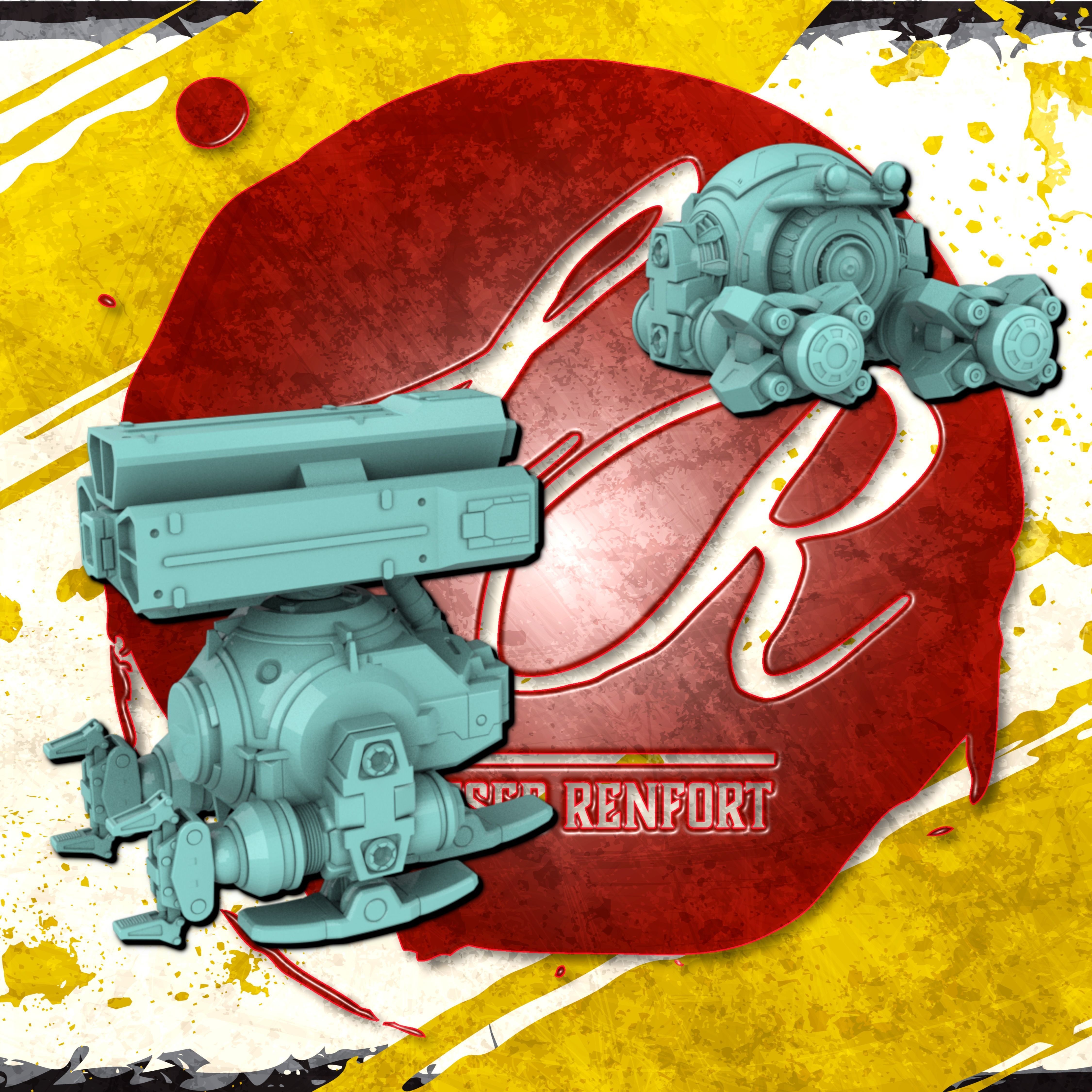 Zeon Sept Normal Infantry and Ball Drones 3D model 3D printable | CGTrader