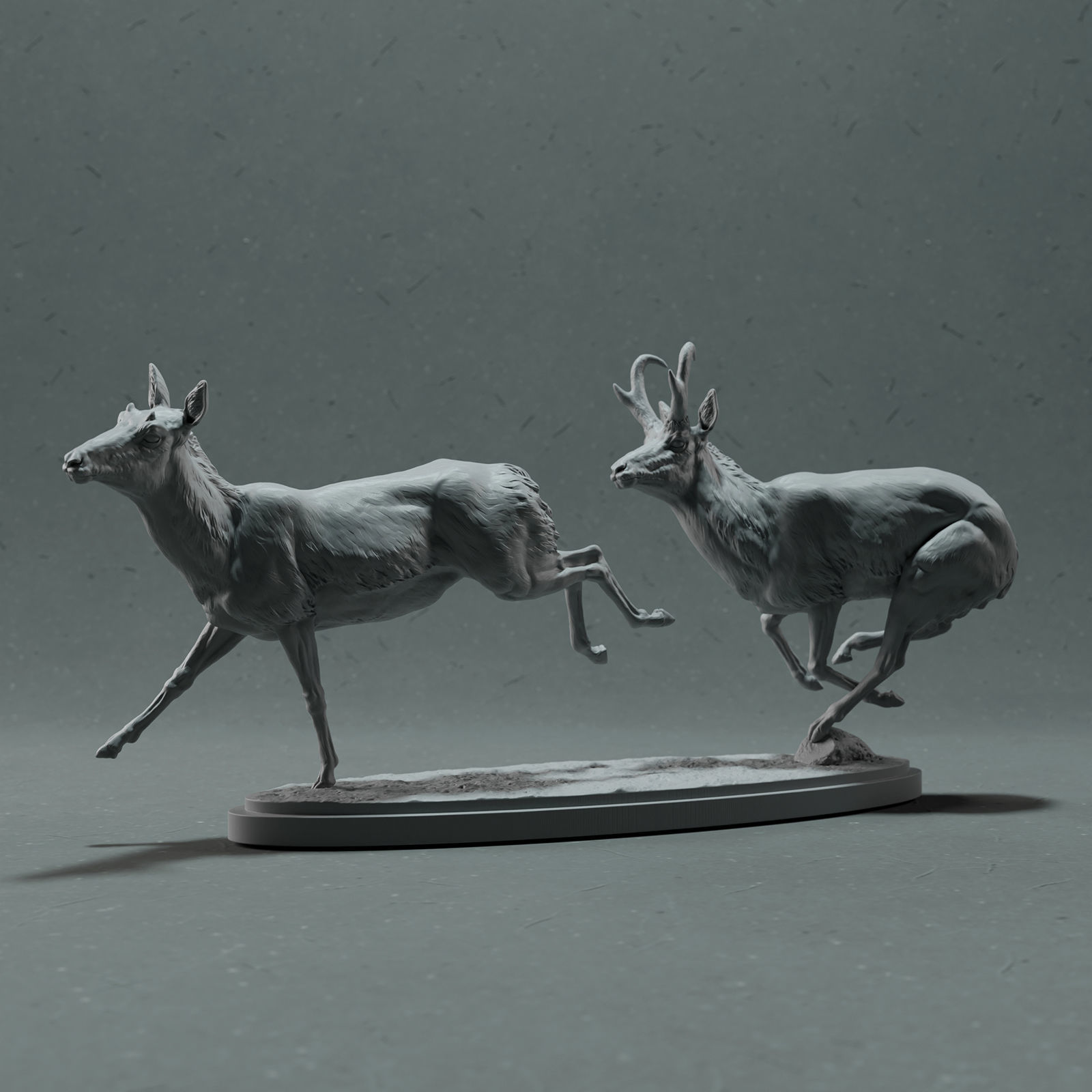 Pronghorn Antelope - Chase 3D model 3D printable | CGTrader