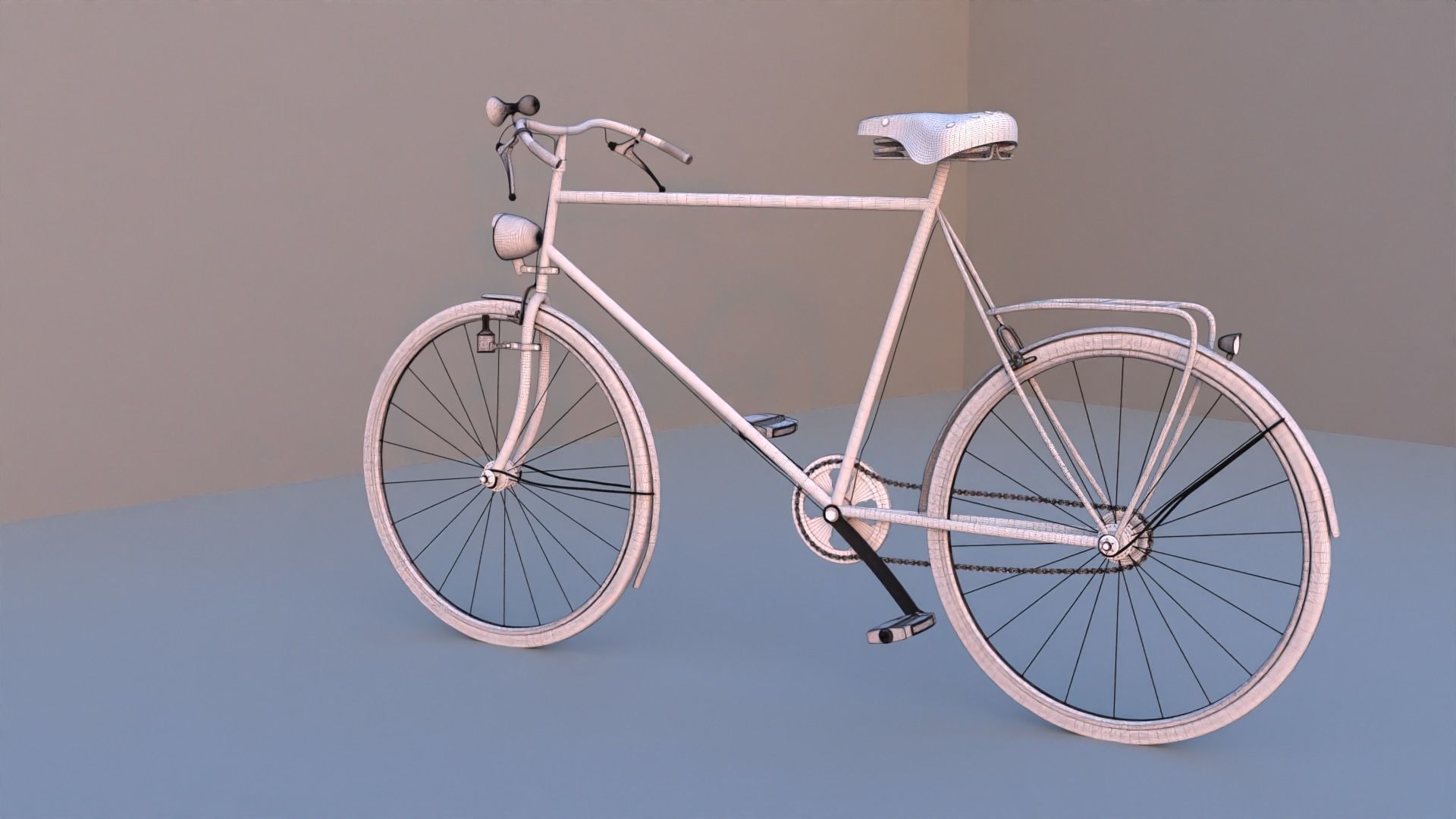 Blender Vintage Bike 3D model animated | CGTrader