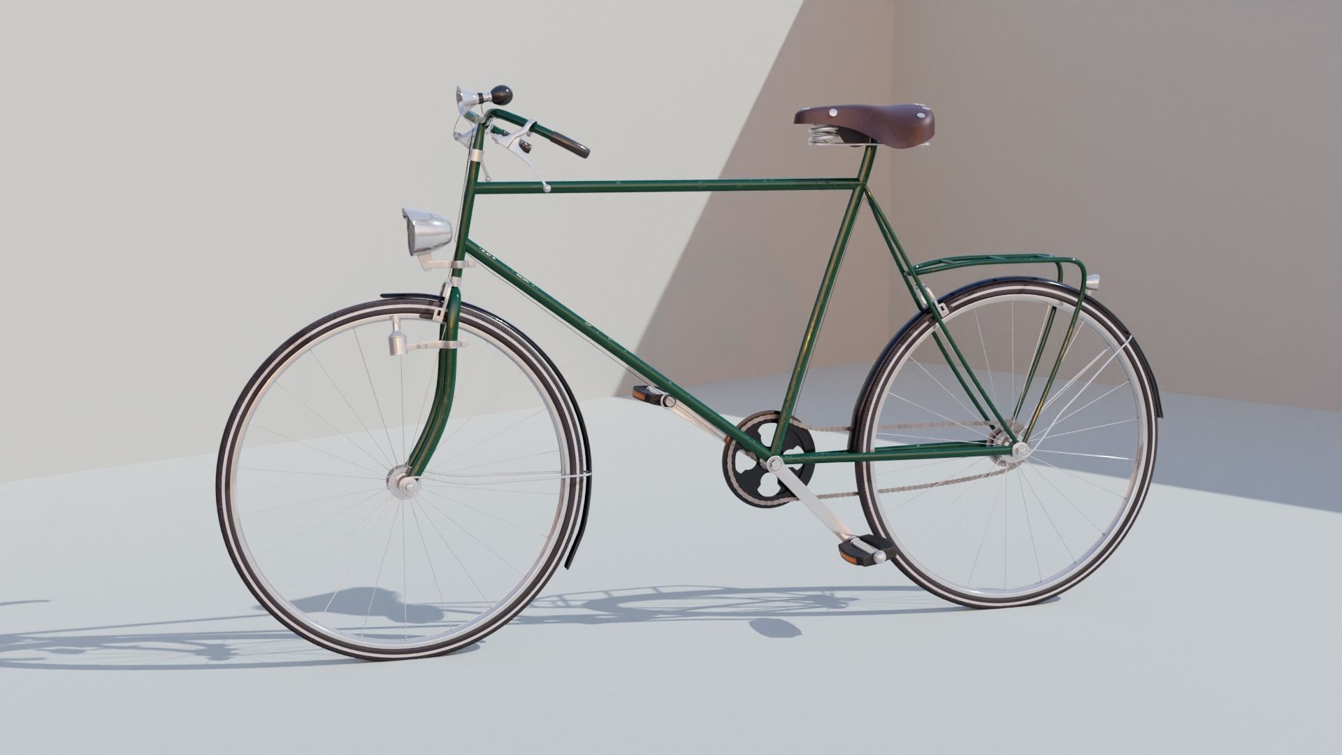 Blender Vintage Bike 3D model animated | CGTrader