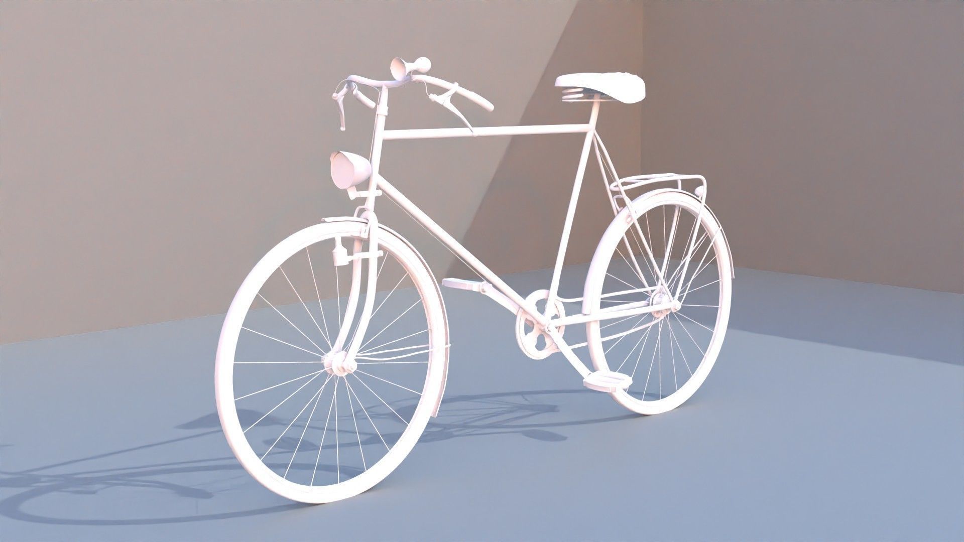 Blender Vintage Bike 3D model animated | CGTrader