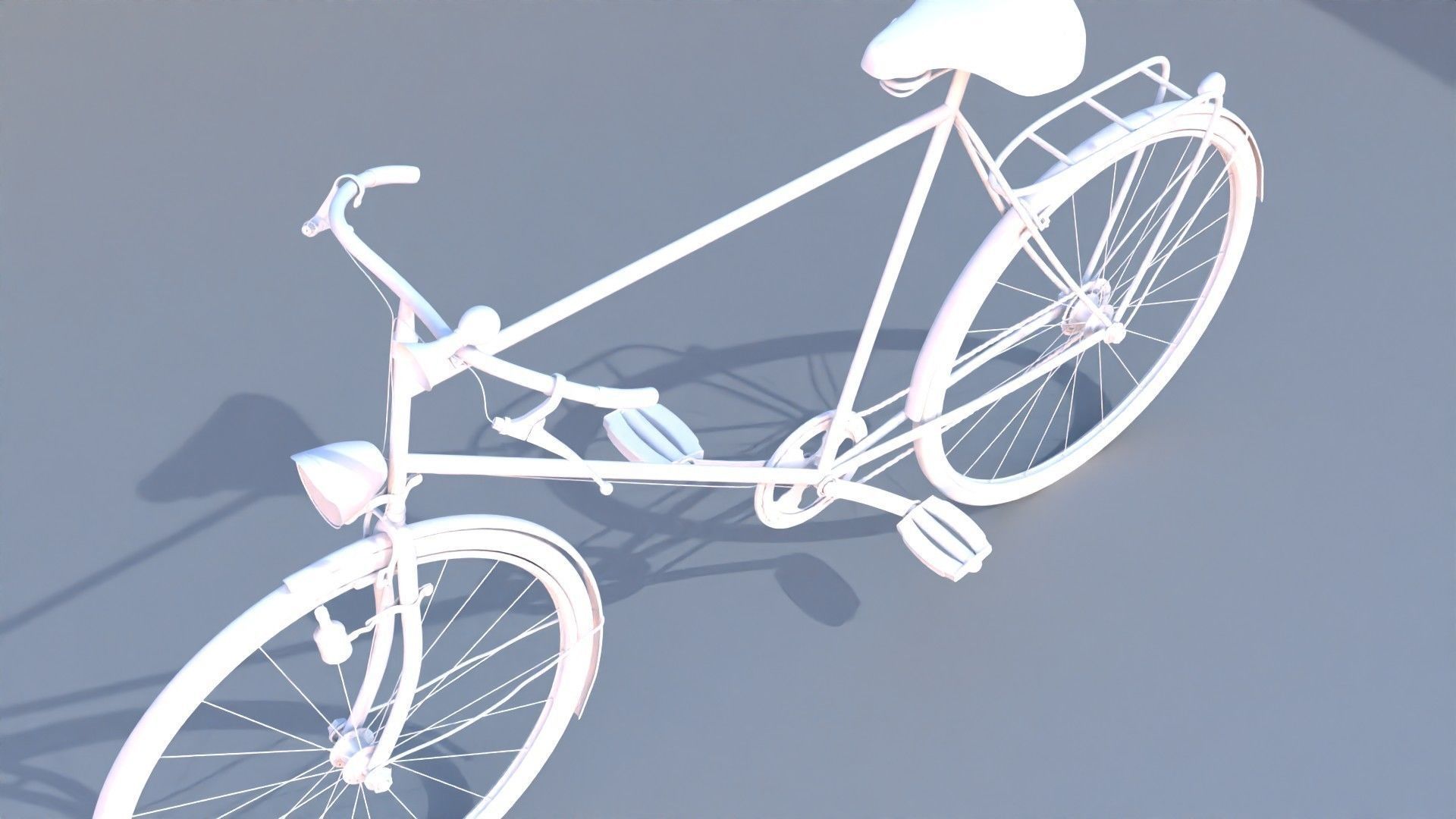 Blender Vintage Bike 3D model animated | CGTrader