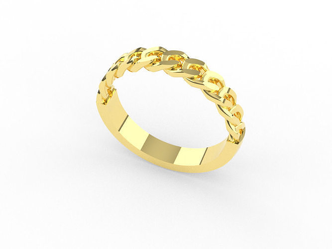 chain ring 3D model 3D printable | CGTrader