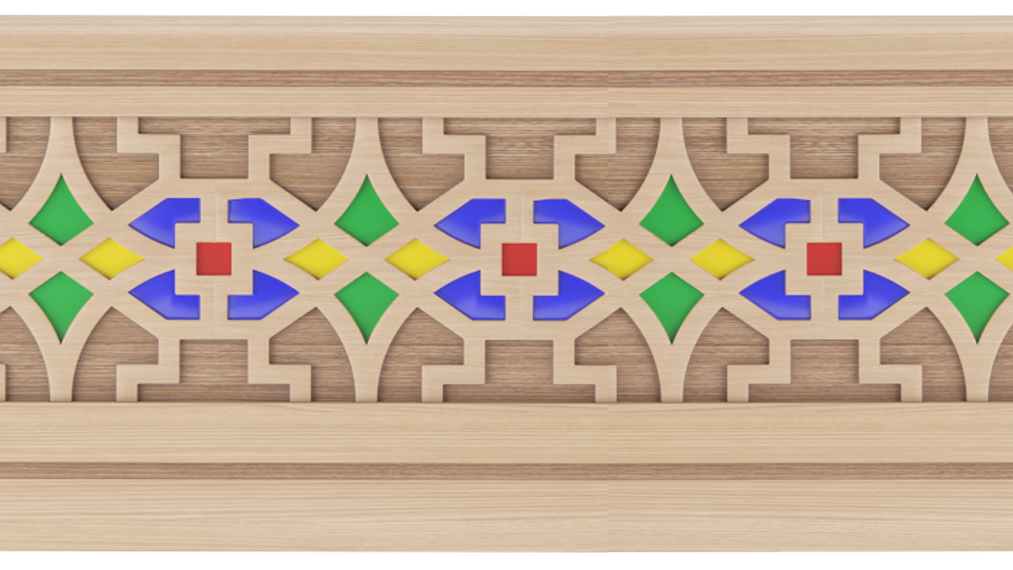 Moroccan Wood Pattern design 3D model | CGTrader