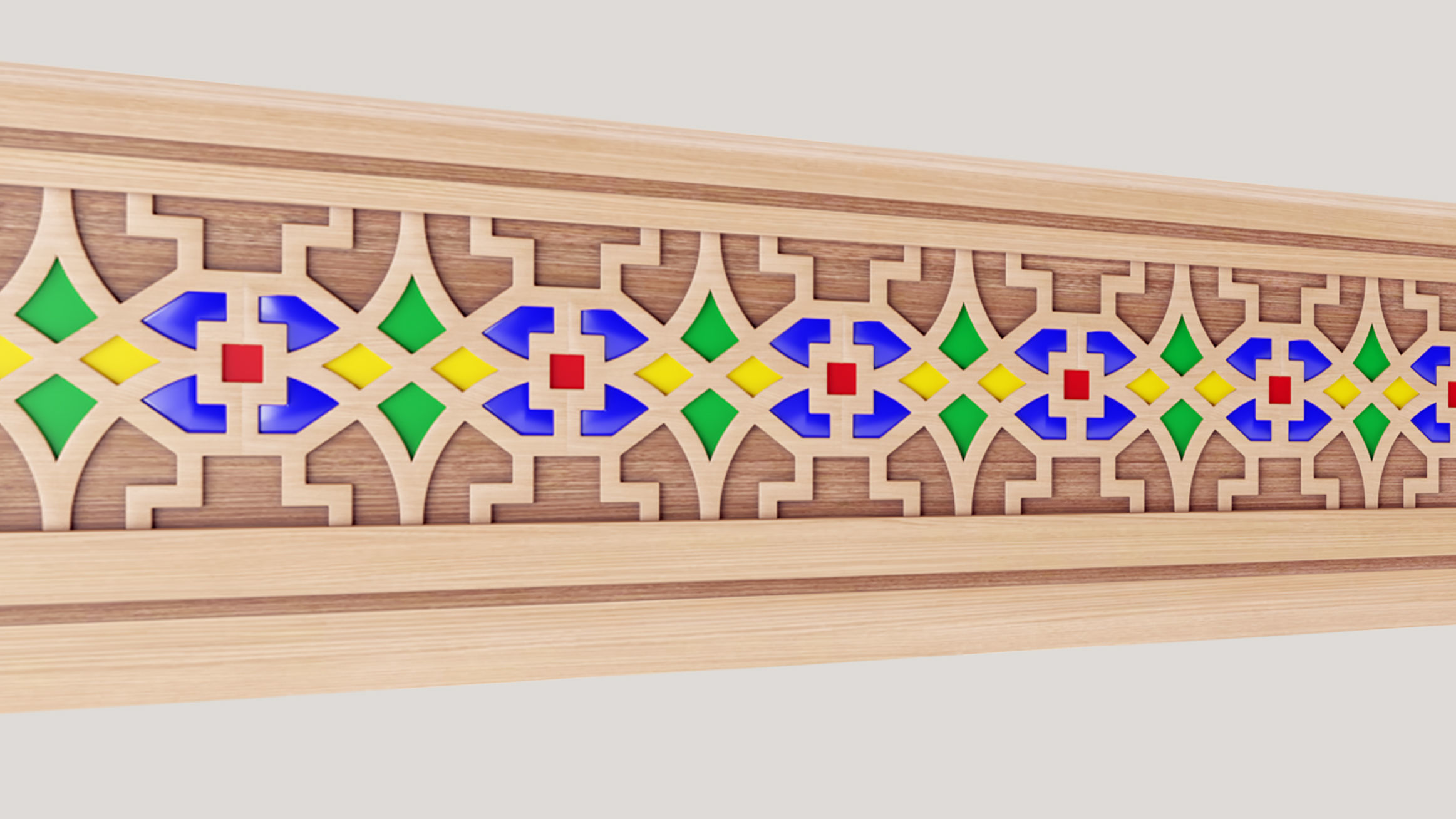 Moroccan Wood Pattern design 3D model | CGTrader