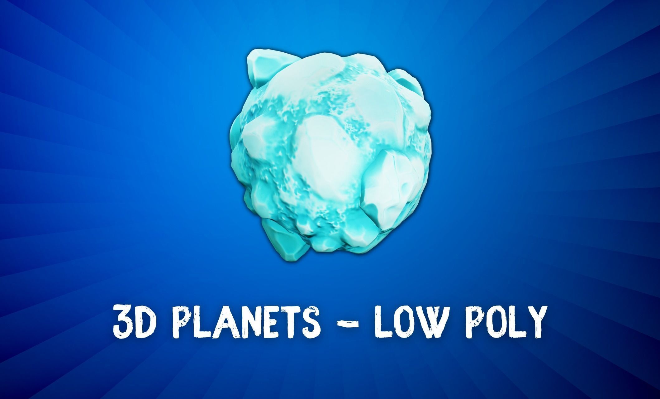 3D model Low Poly Planets - Stylized Textures - Cartoon VR / AR / low ...