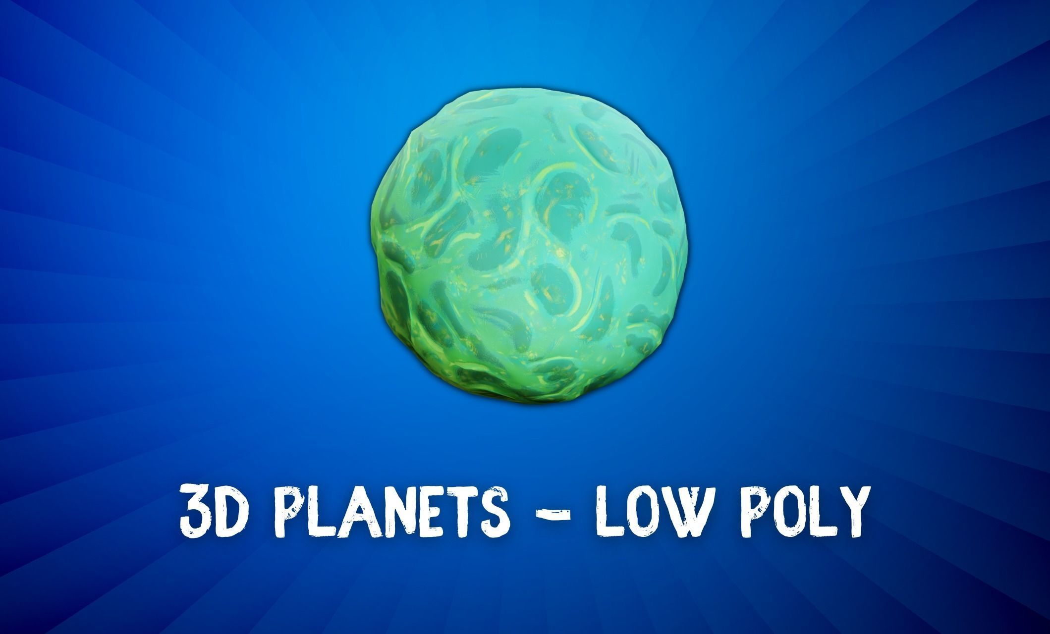 3D model Low Poly Planets - Stylized Textures - Cartoon VR / AR / low-poly | CGTrader