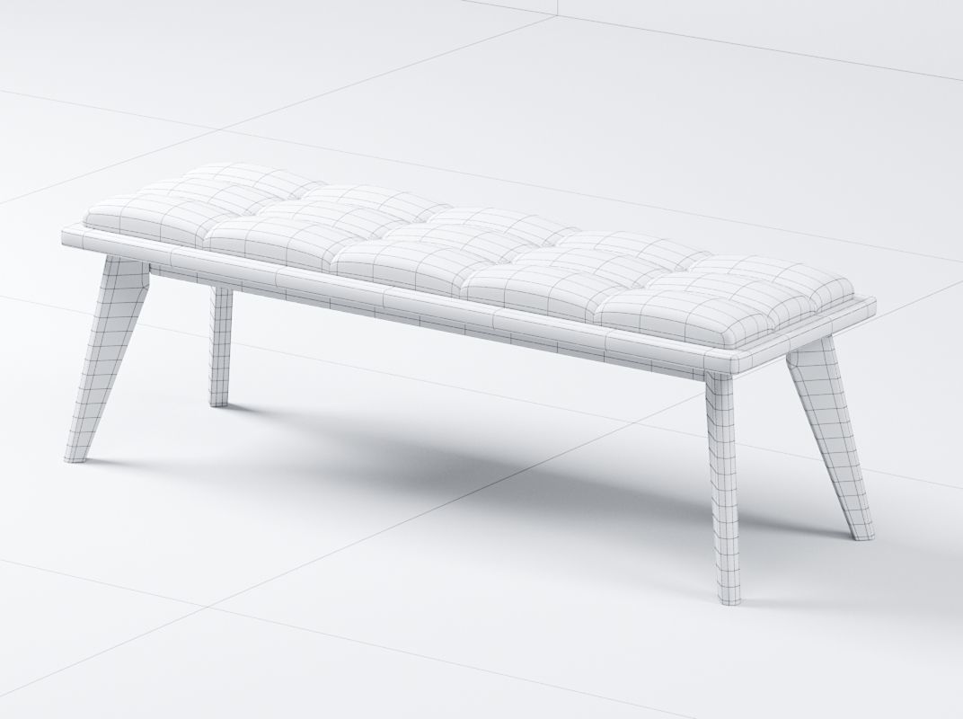 Modern Indoor Bench 3D model | CGTrader