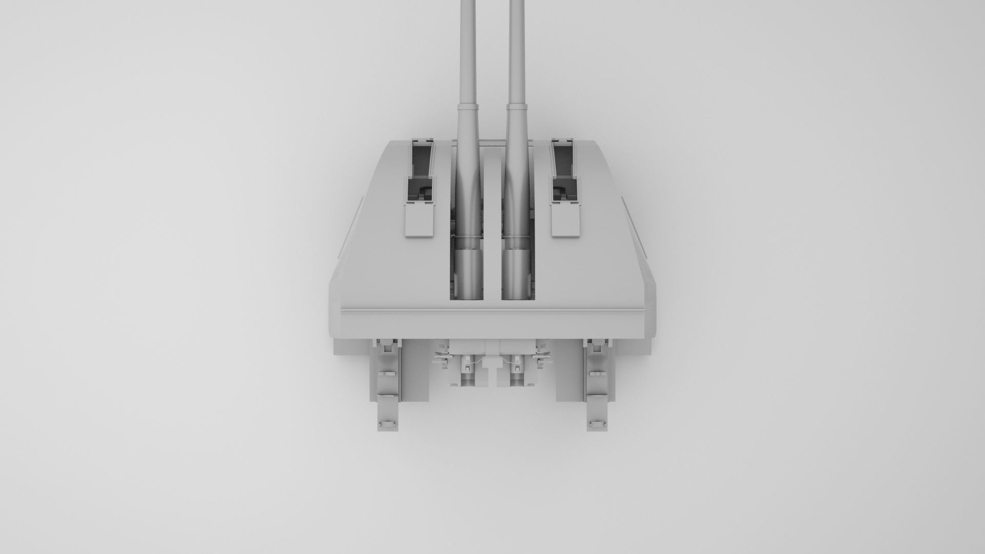 Bofors QF Twin 4 inch 102mm Naval Gun Mk XVI 3D model | CGTrader