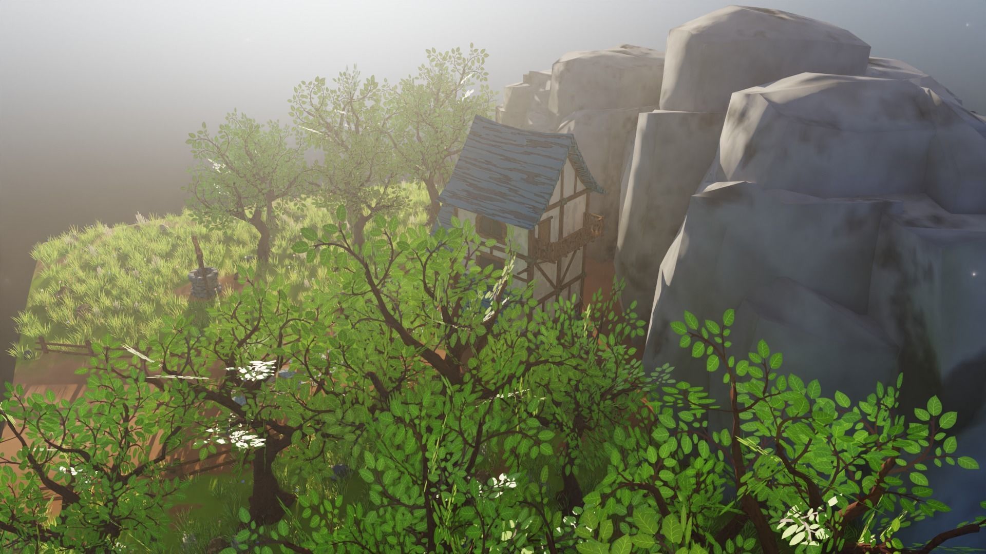 3D model Low poly Medieval House scene VR / AR / low-poly | CGTrader