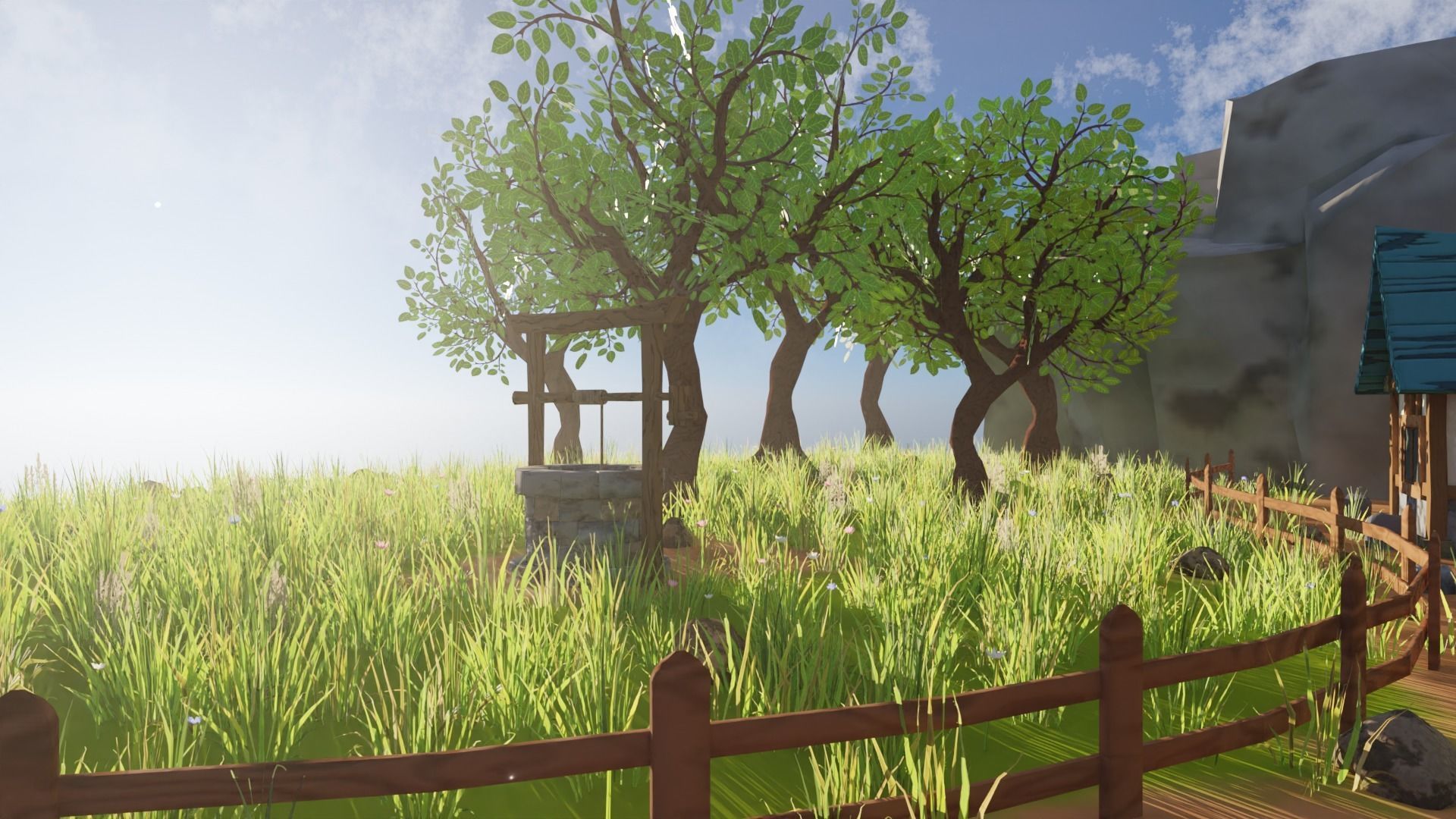 3D model Low poly Medieval House scene VR / AR / low-poly | CGTrader