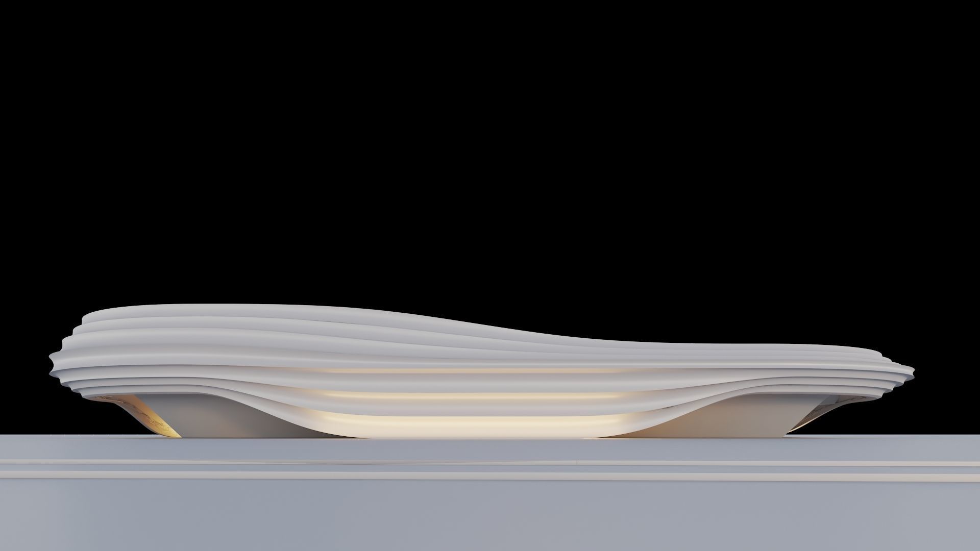 Stadium table with lights 3D model | CGTrader