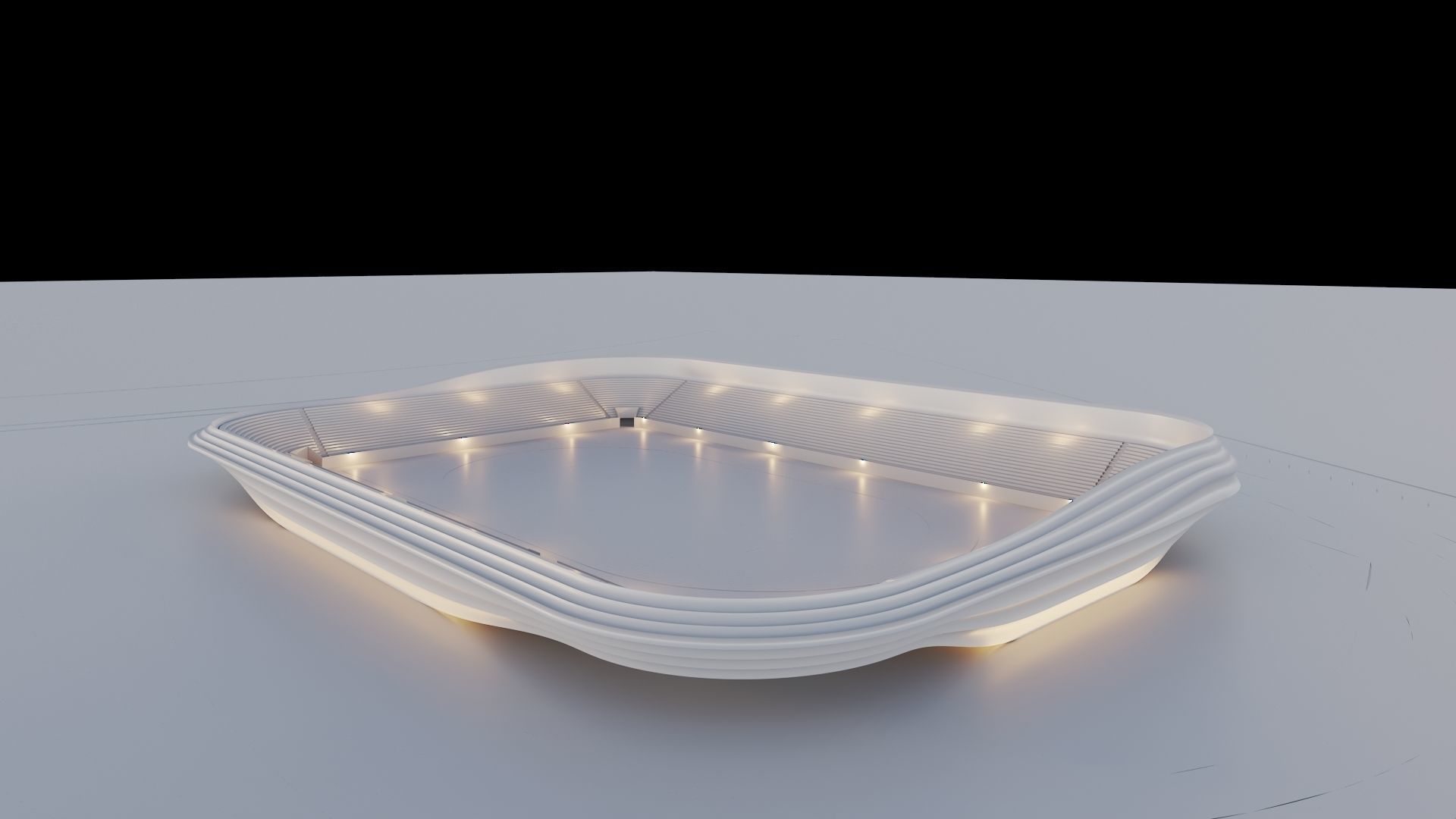Stadium table with lights 3D model | CGTrader