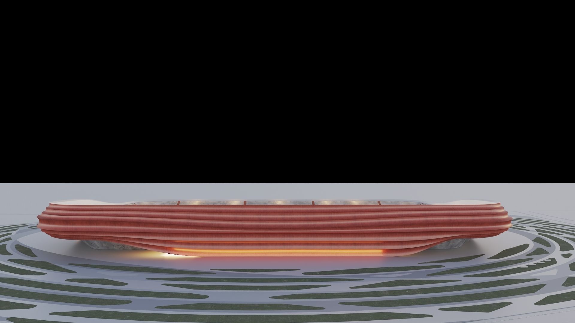 Stadium table with lights 3D model | CGTrader